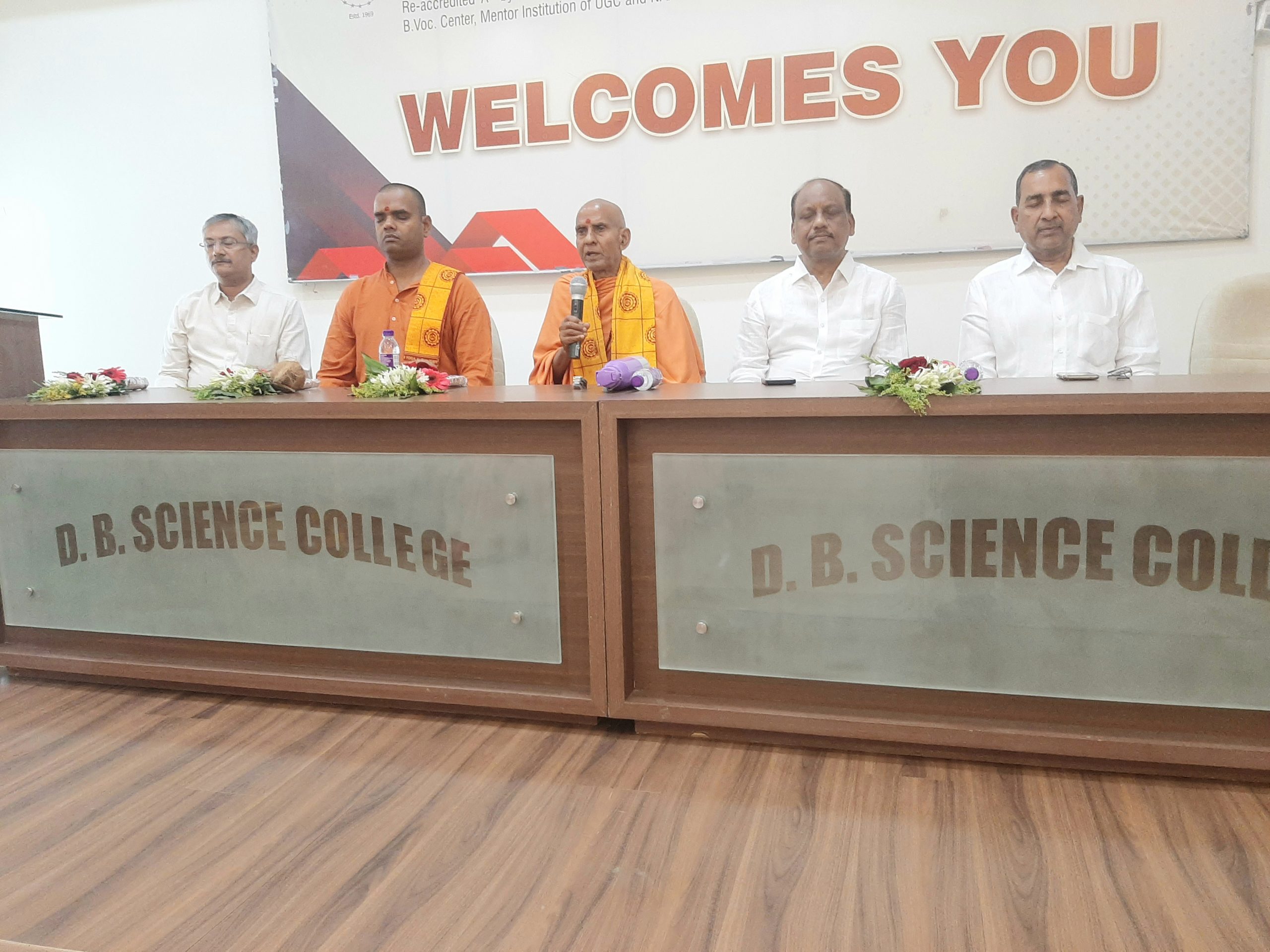 One Day workshop on “Yoga and Meditation” held at DBSc – D. B. SCIENCE ...